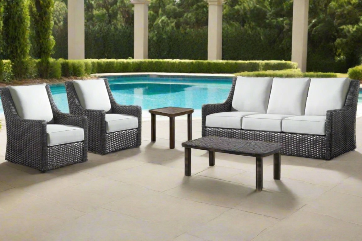 Oconee II Sofa and Club Chairs Set | Phisco Outdoor – RSH Decor