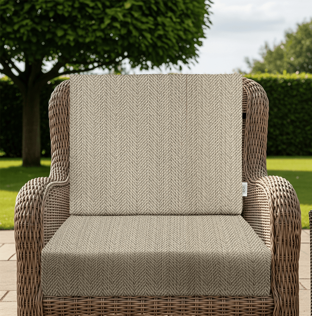Sunbrella Designer Fusion Posh Deep Seating Foam Back Chair Cushion Se ...
